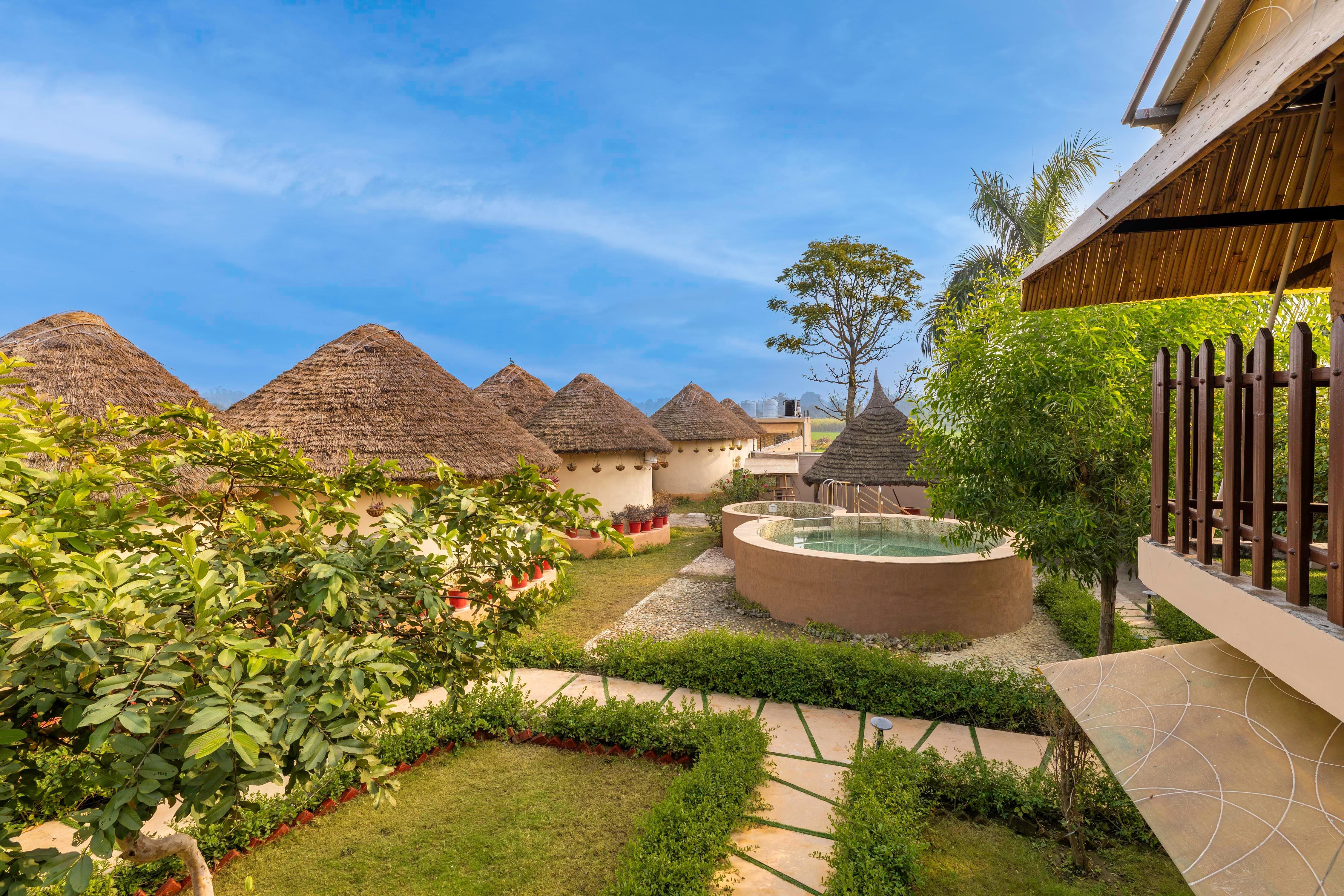Alaya Stays Forest Mud House with Pool and Garden Resort Haridwar ...