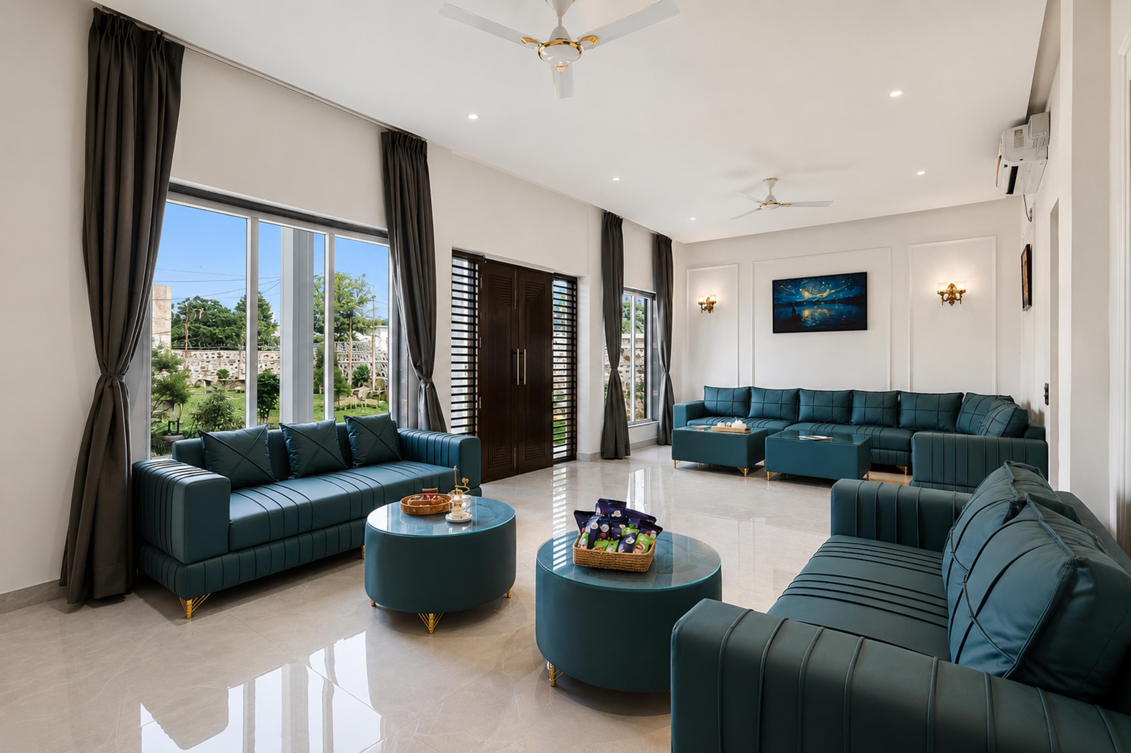 ELIVAAS JP Farm Stay | 5 BHK Villa With Bar Area & Sit-out Manesar ...